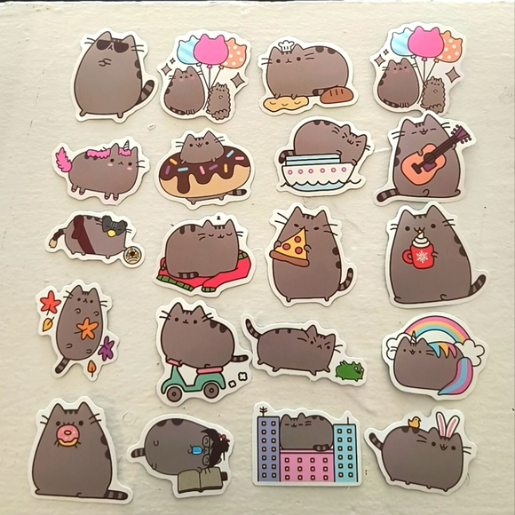 Pusheen | Toys | 4 Pc Pusheen Sticker Set | Poshmark